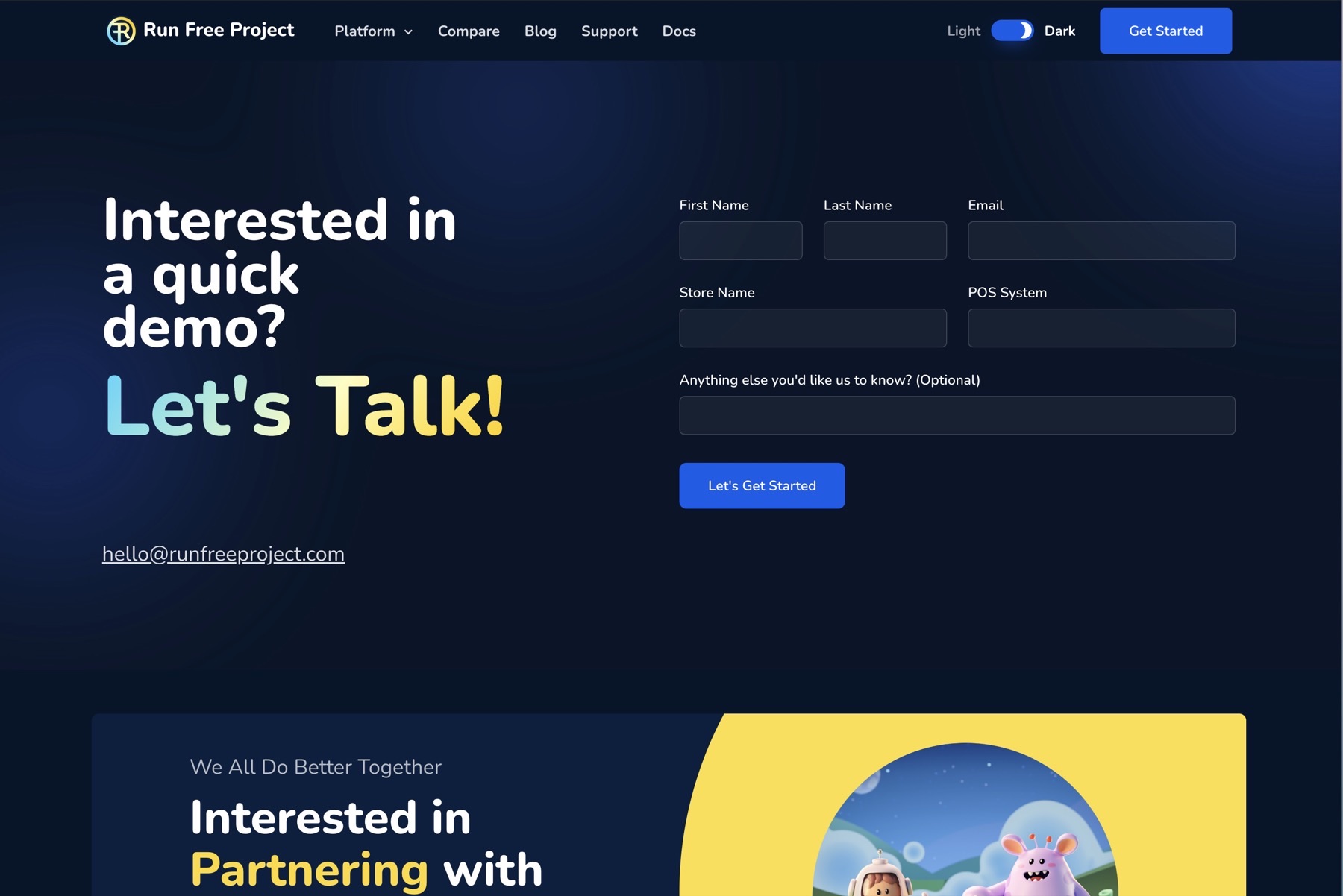 Get Started | Run Free Project